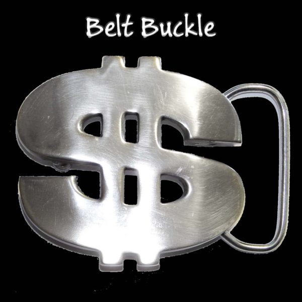 Dollar Sign Pewter Belt Buckle – Silver Treasures Pty Ltd